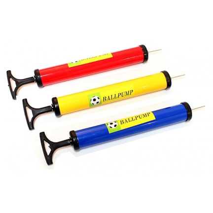 12" Ball Pump W/ Needle, Asst Colors