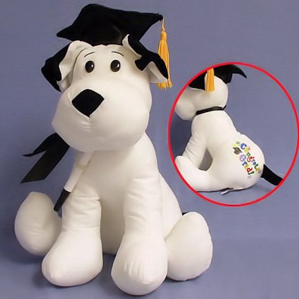 X(Sold Out)12" Signature Graduation Dog W/Cap