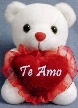 6" Vase Bear w/ Te Amo Heart (Qty. 240)